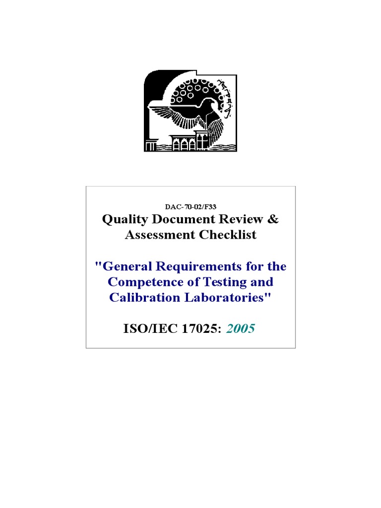 Quality Document Review & Assessment Checklist | PDF | Calibration ...