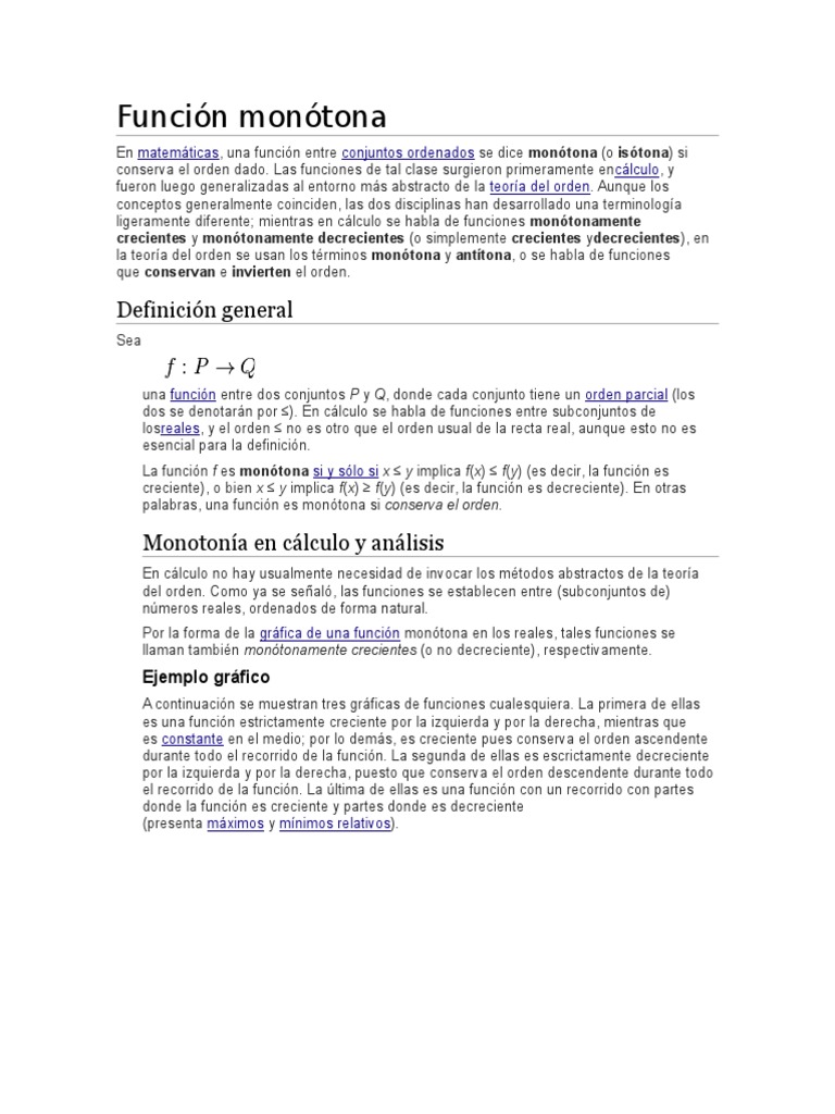 Función monótona