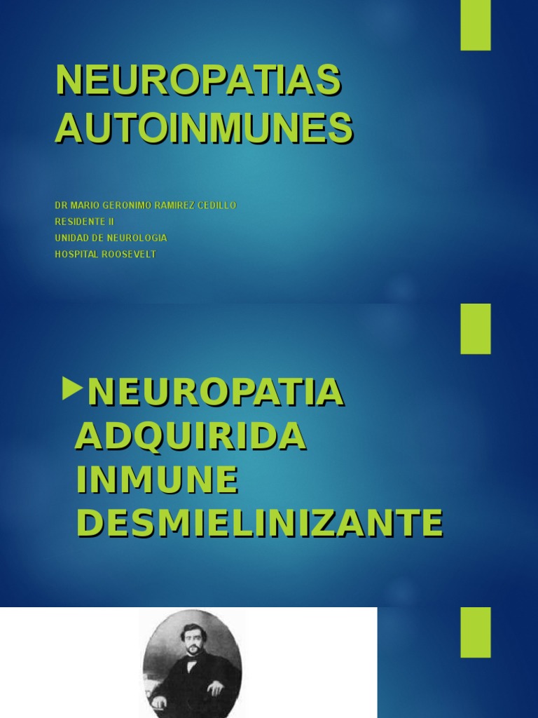 Neuropatias Autoinmunes | PDF | Axon | Diagnostico medico