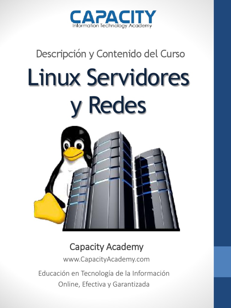 Brochure Curso Linux Servidores y Redes - Capacity | PDF | Interfaz de ...