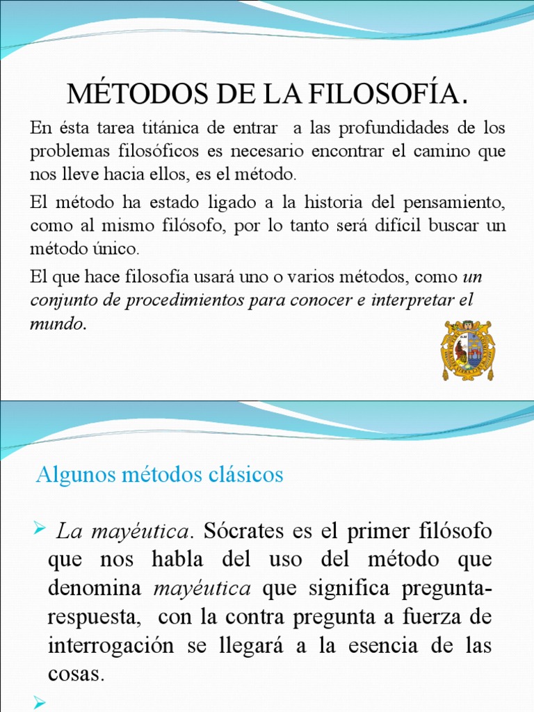 Métodos Filosóficos Clásicos | PDF | Dialéctico | Método científico