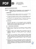 BOC Customs Memorandum Order 7-2014