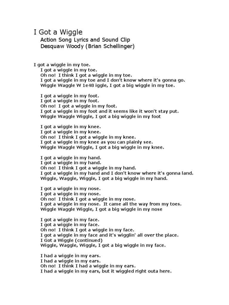 Wiggle Lyrics
