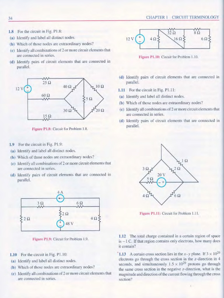 Circuits Ulaby Chapter 1 & 2 Exercises | PDF Circuits Ulaby Chapter 1 & 2 Exercises | PDF