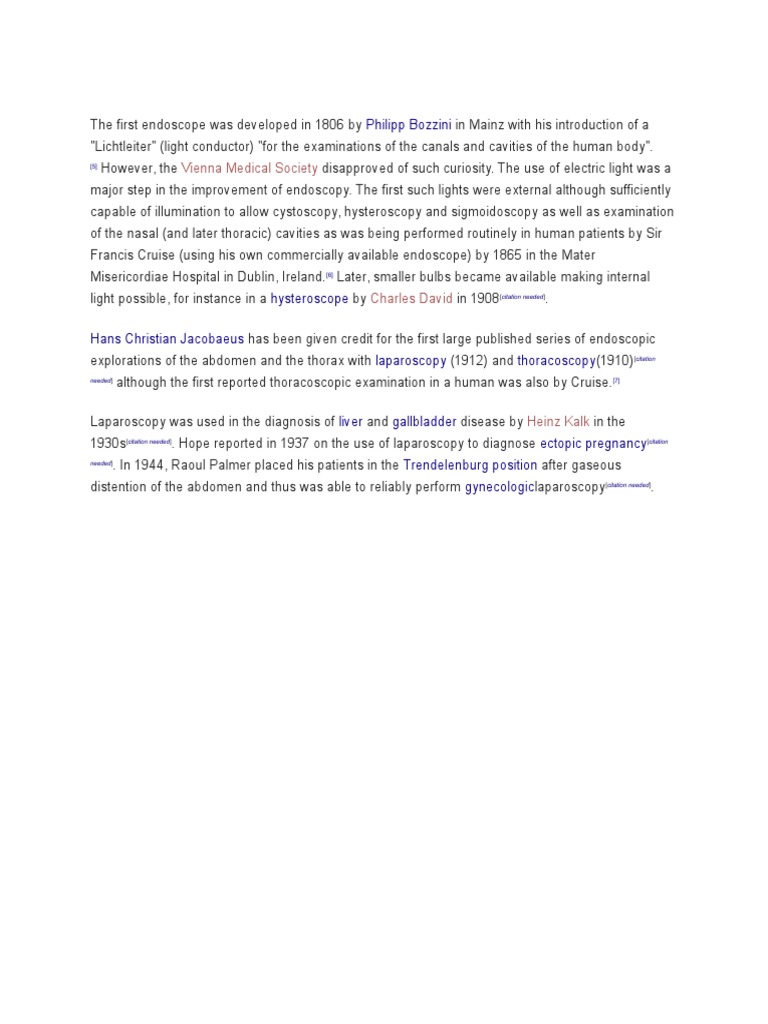 Philipp Bozzini: Vienna Medical Society | PDF