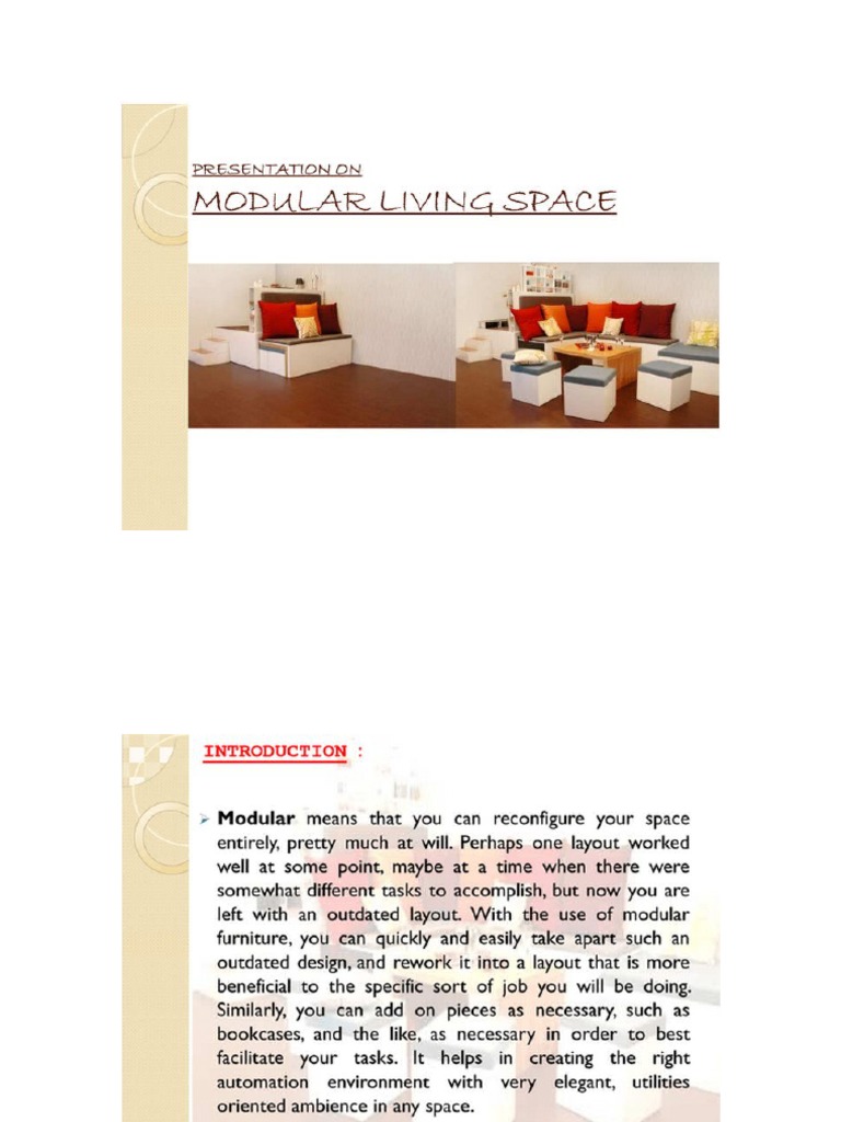 Modular Furniture - Living Room | PDF
