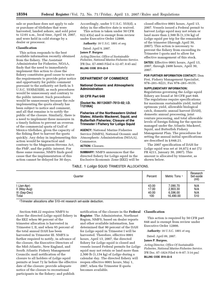 Rule: Fishery Conservation and Management: Alaska Fisheries of ...