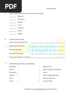 Salitang Magkatugma Worksheet | PDF