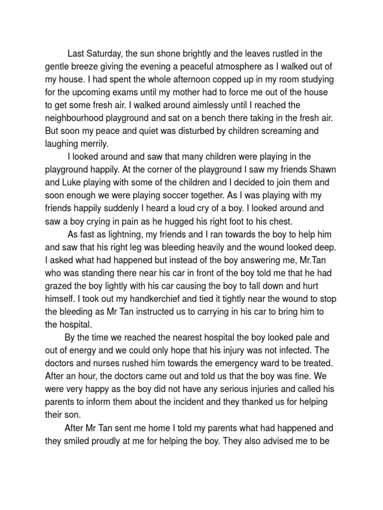 Form 1 Essay | PDF | Self-Improvement | Wellness