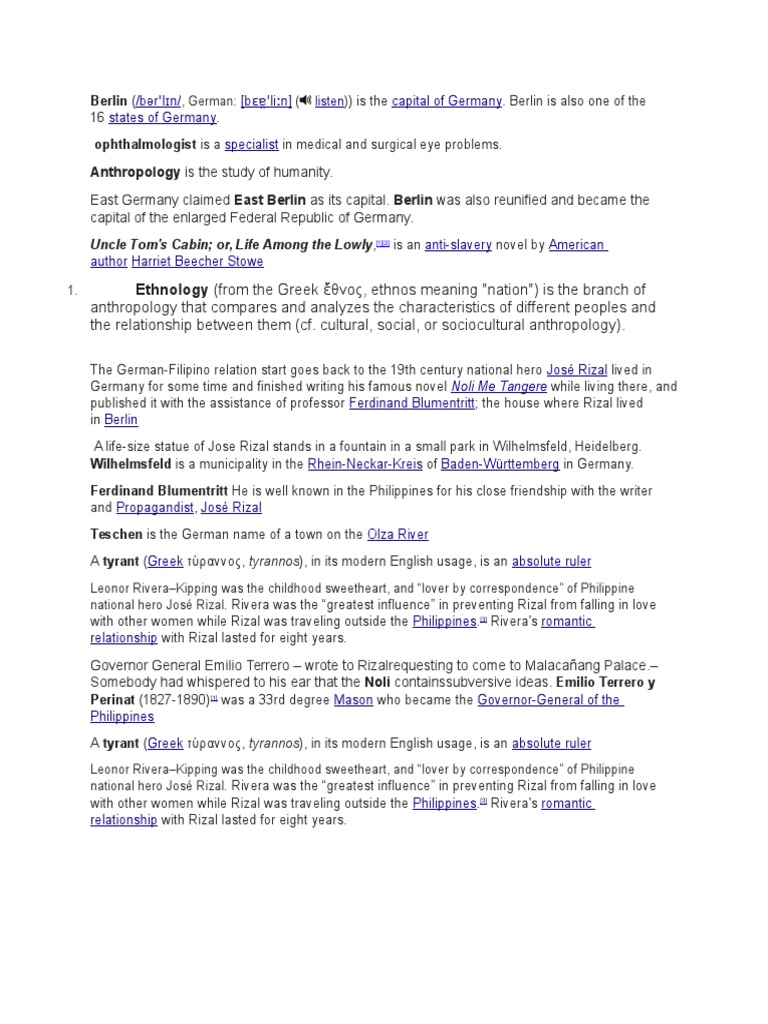 Ethnology (from the Greek θνος, ethnos meaning "nation") is the branch ...