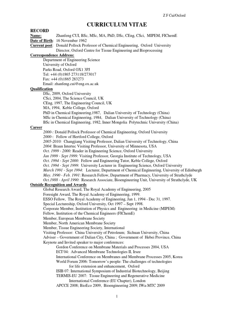 Zhanfeng Cui PDF | PDF | Tissue Engineering | Membrane