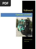 Forklift Obstacle Course Layout Guide | PDF