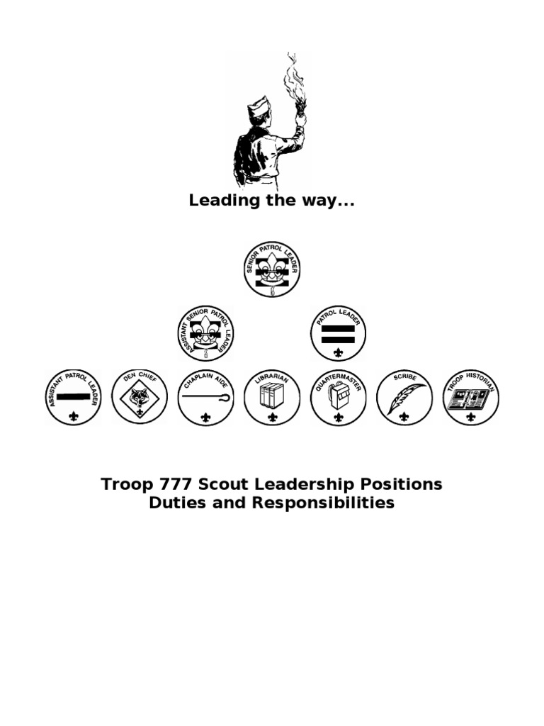 Troop Positions | PDF | Scouting | Youth Movements