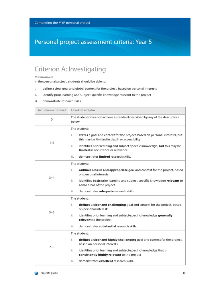 myp-projects-personal-project-criteria-educational-assessment-goal