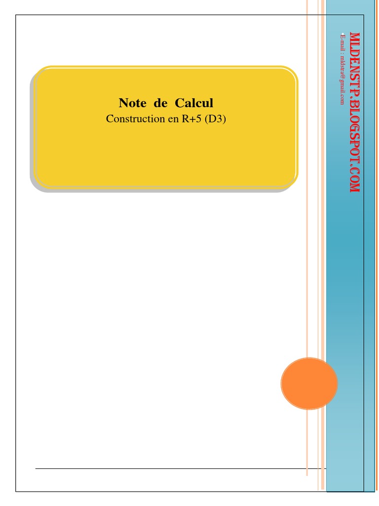 Note de calculs R+5 | Béton armé | Matériau composite
