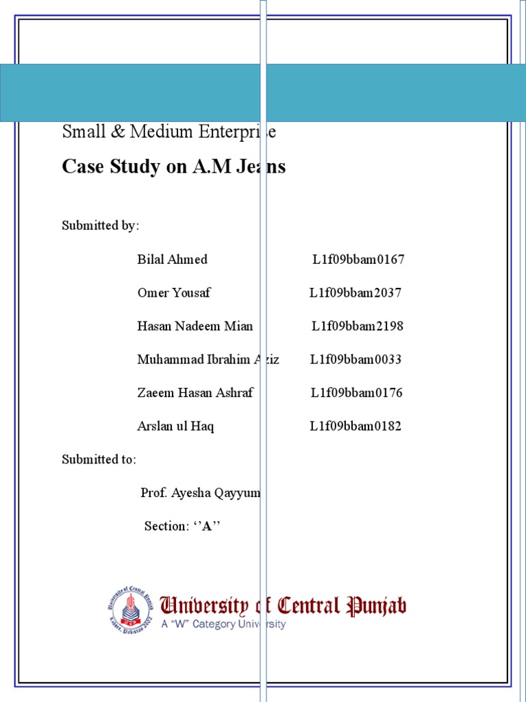 SME Case Study | PDF | Fashion | Cotton