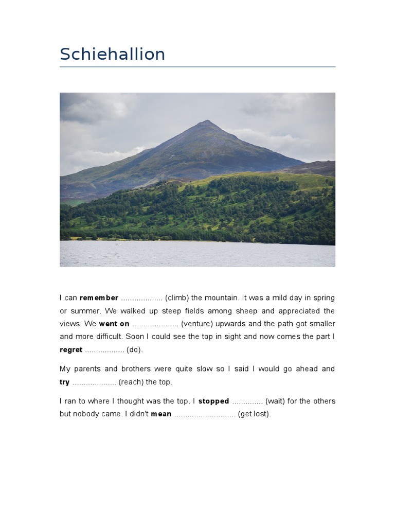 Climbing Schiehallion: A Personal Journey | PDF