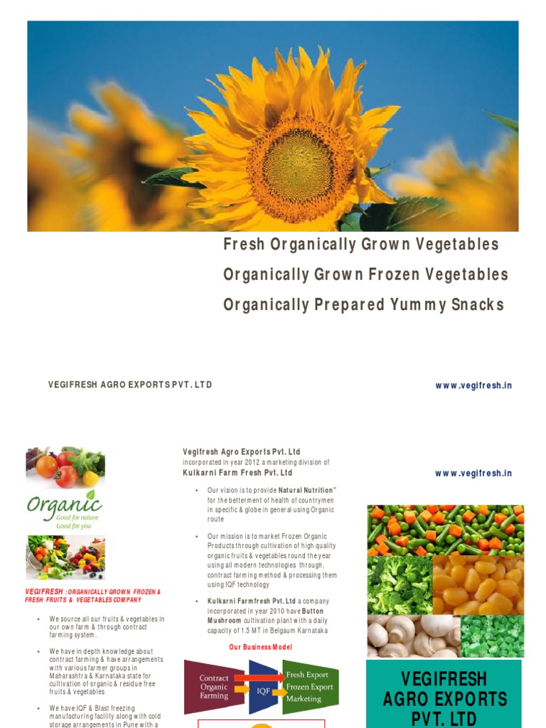 Vegifresh Profile Export Profile PDF | PDF | Organic Farming | Vegetables
