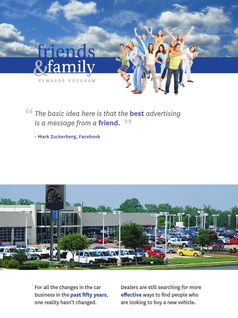Friends and Family Rewards Program | PDF | Sales | Economic Institutions