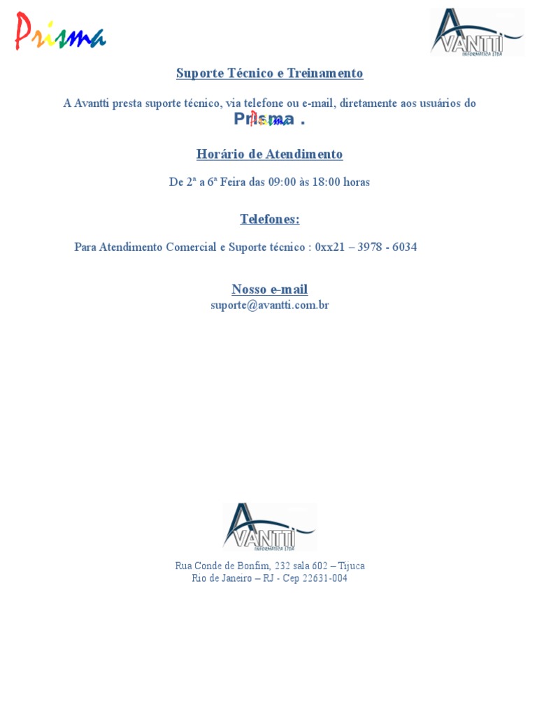 Guia Prisma | PDF | Servidor (informática) | Senha