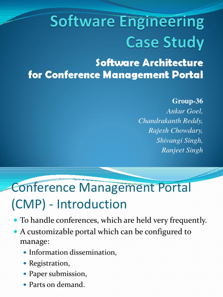Software Architecture For Conference Management Portal | Download Free PDF | Representational ...