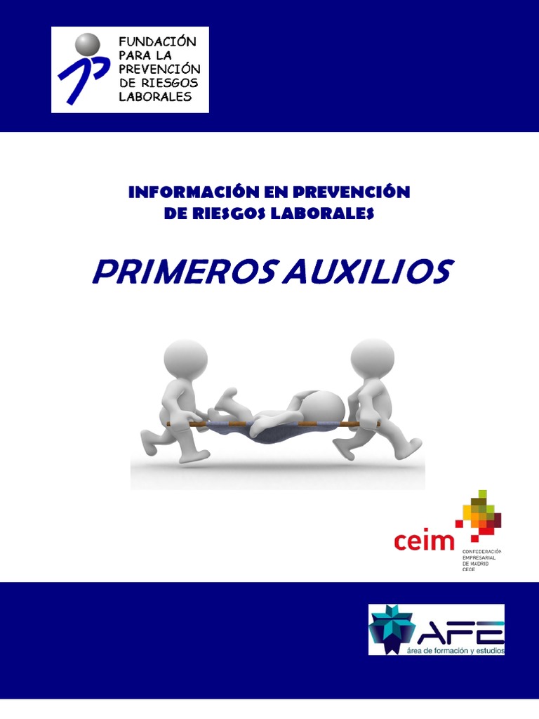 Folleto Primeros Auxilios | Descargar gratis PDF | Reanimación cardiopulmonar | Herida