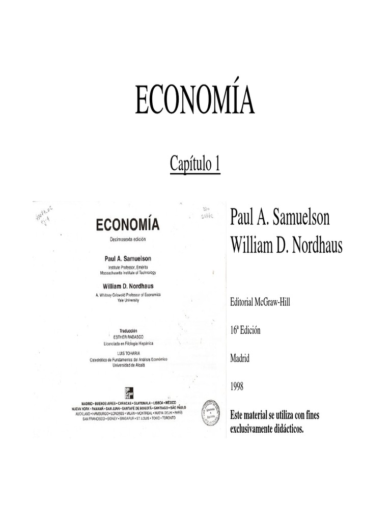 Capitulo 01. Samuelson | PDF