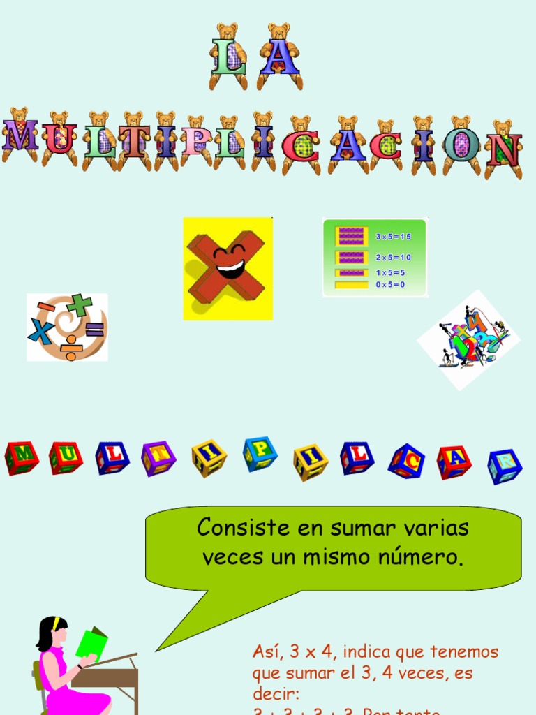 Multiplicación: Suma Repetida y Conceptos | PDF | Finanzas y dinero ...