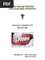 Selective Grinding in Complete Denture | PDF | Dentures | Tooth