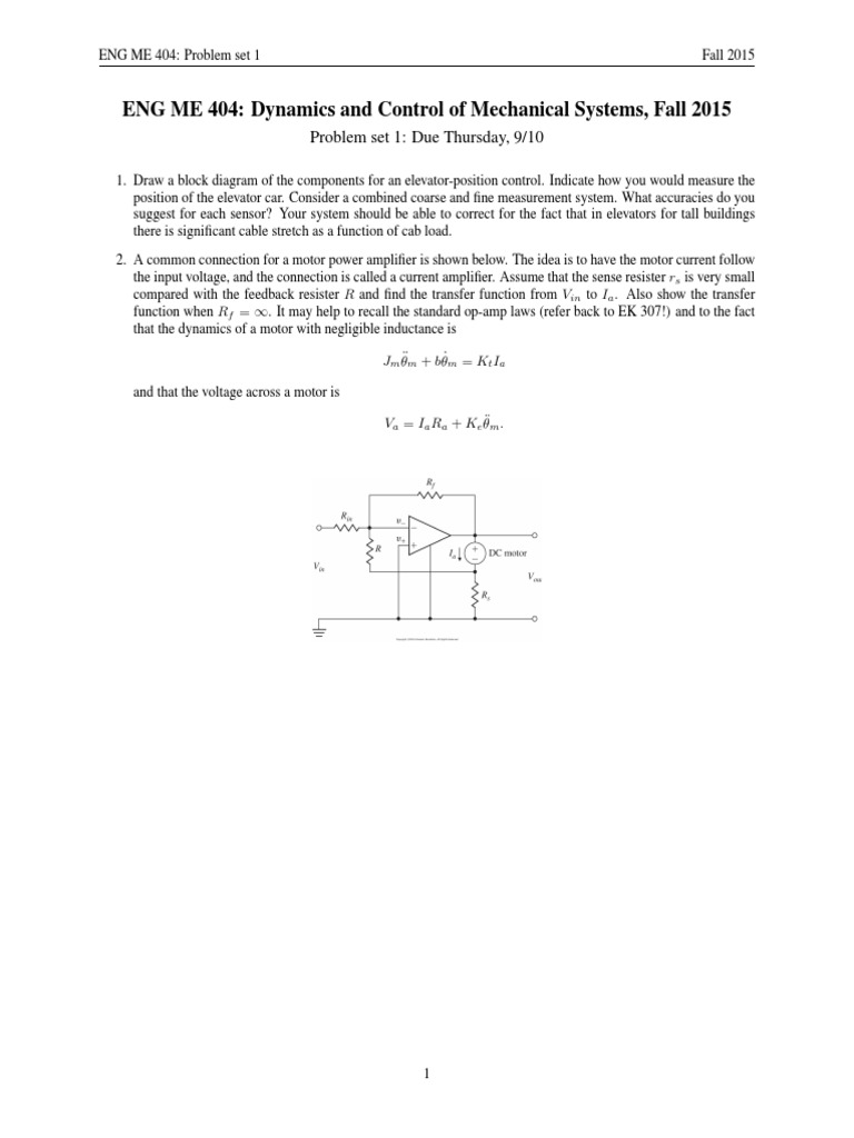 Elevator Control System Design | PDF