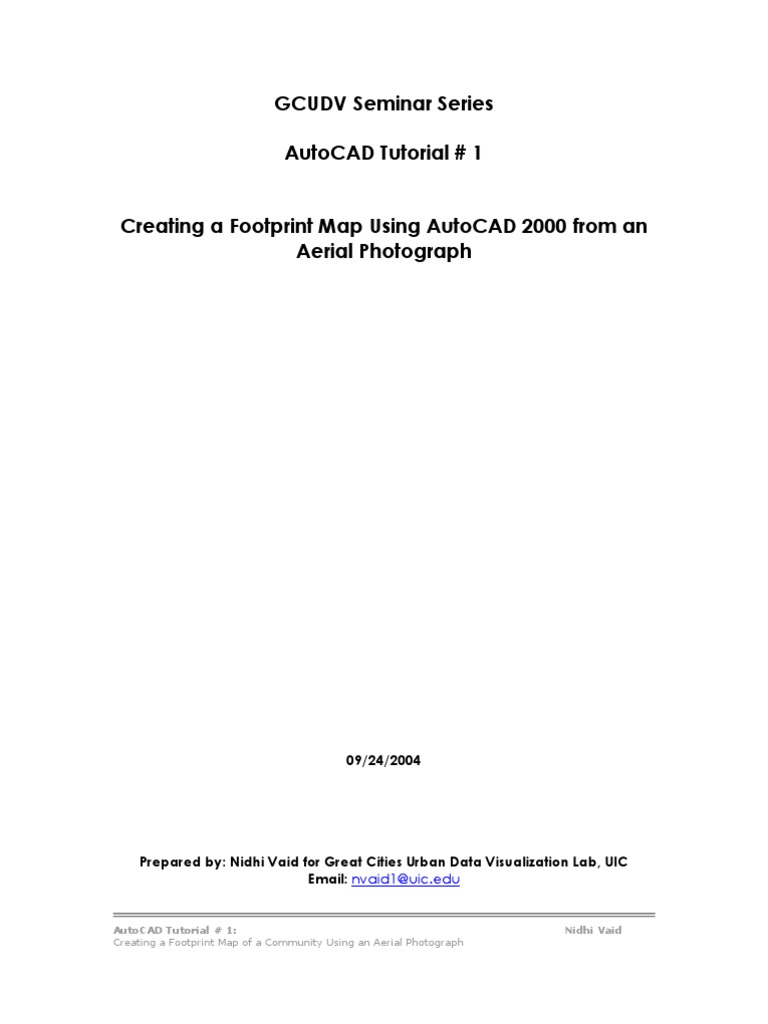 Auto Cad 2000 Tutorial | PDF | Cartesian Coordinate System | Auto Cad