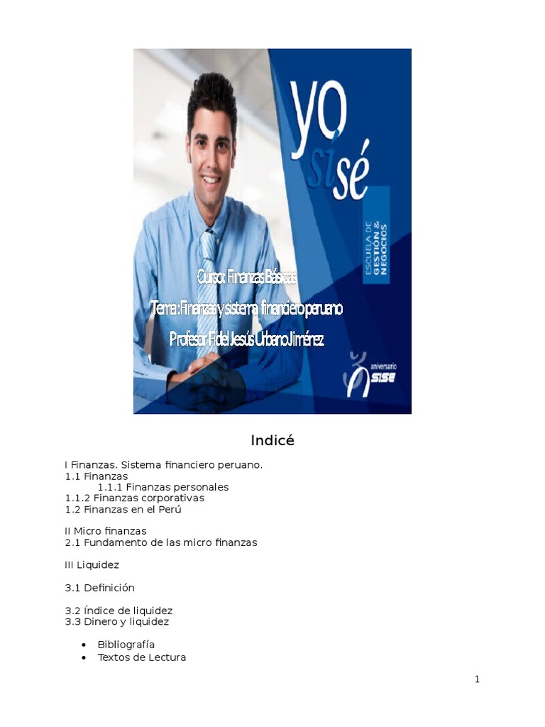 1ra Separata DCB Finanzas Basicas | PDF | Dinero | Efectivo