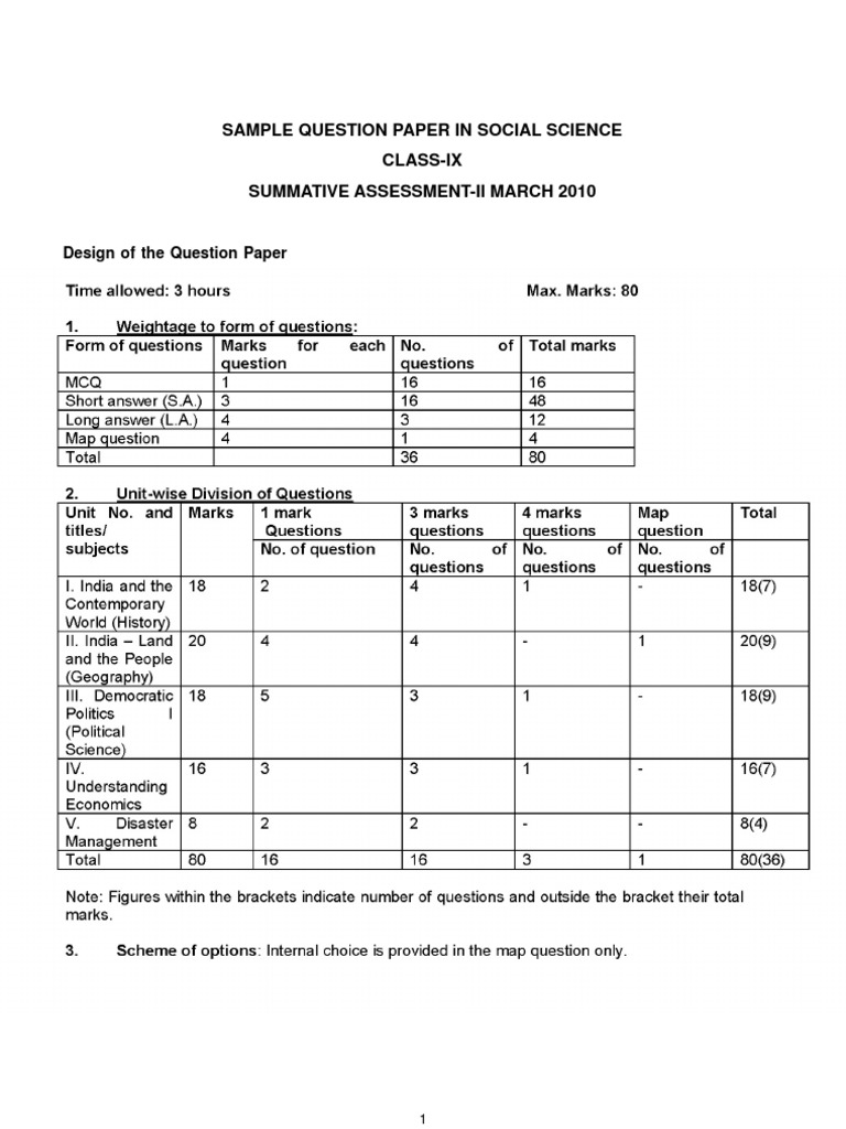 SST Sample Paper | PDF | Nature