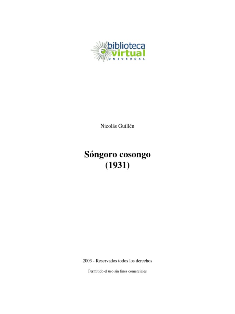 Songoro Cosongo | PDF | Cuba | Libros