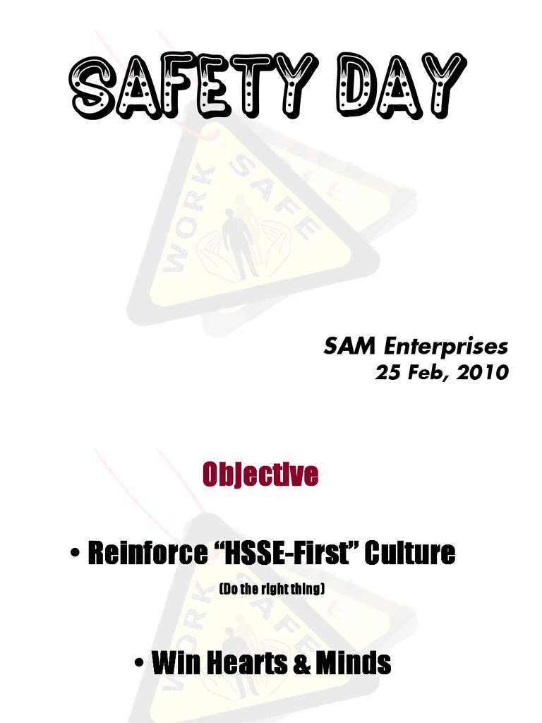 Safety Day: SAM Enterprises | Download Free PDF | Safety | Public Sphere