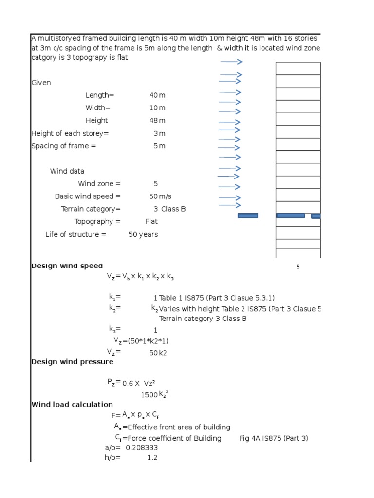 Wind Load Analysis and Design of a 16 Storey Framed Building Located in ...