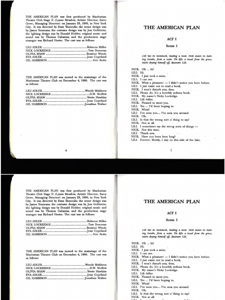 The American Plan Pt. 1 | PDF