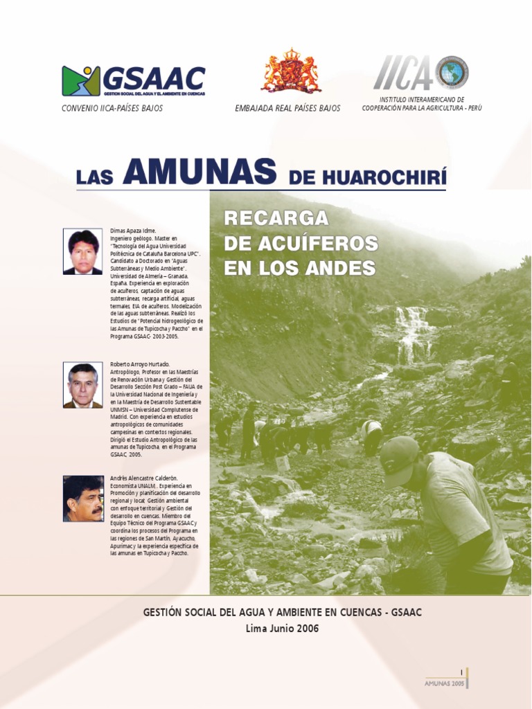 AMUNAS | PDF | Agua subterránea | Riego