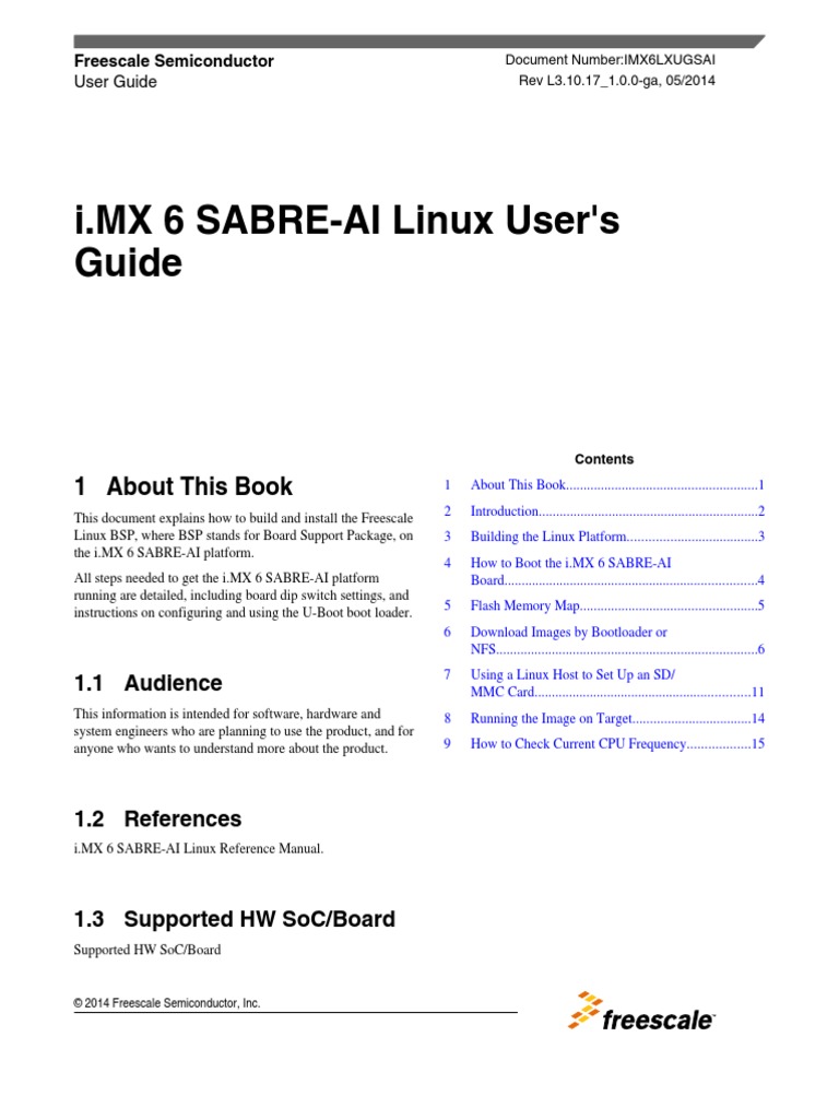 I.mx 6 SABRE-AI Linux Users Guide | PDF | Secure Digital | Booting