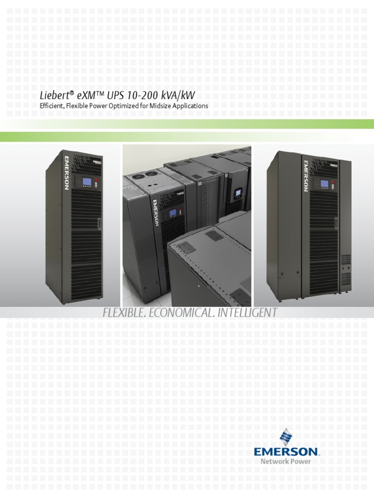 Liebert eXM UPS 10-200kVA | PDF | Monitoring (Medicine) | Data Center