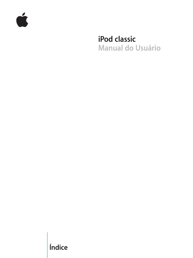 Ipod Classic 160GB Manual Do Usuario | PDF | iPod | iTunes