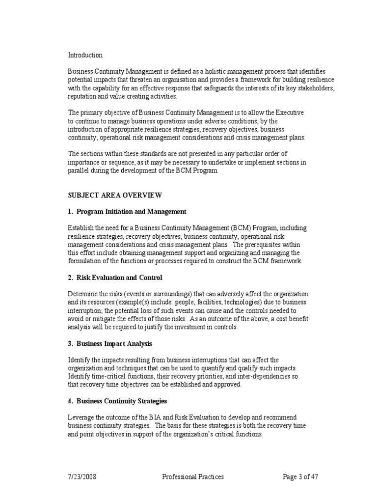BCP Exercise Results Consolidation Guide | PDF | Business Continuity | Risk