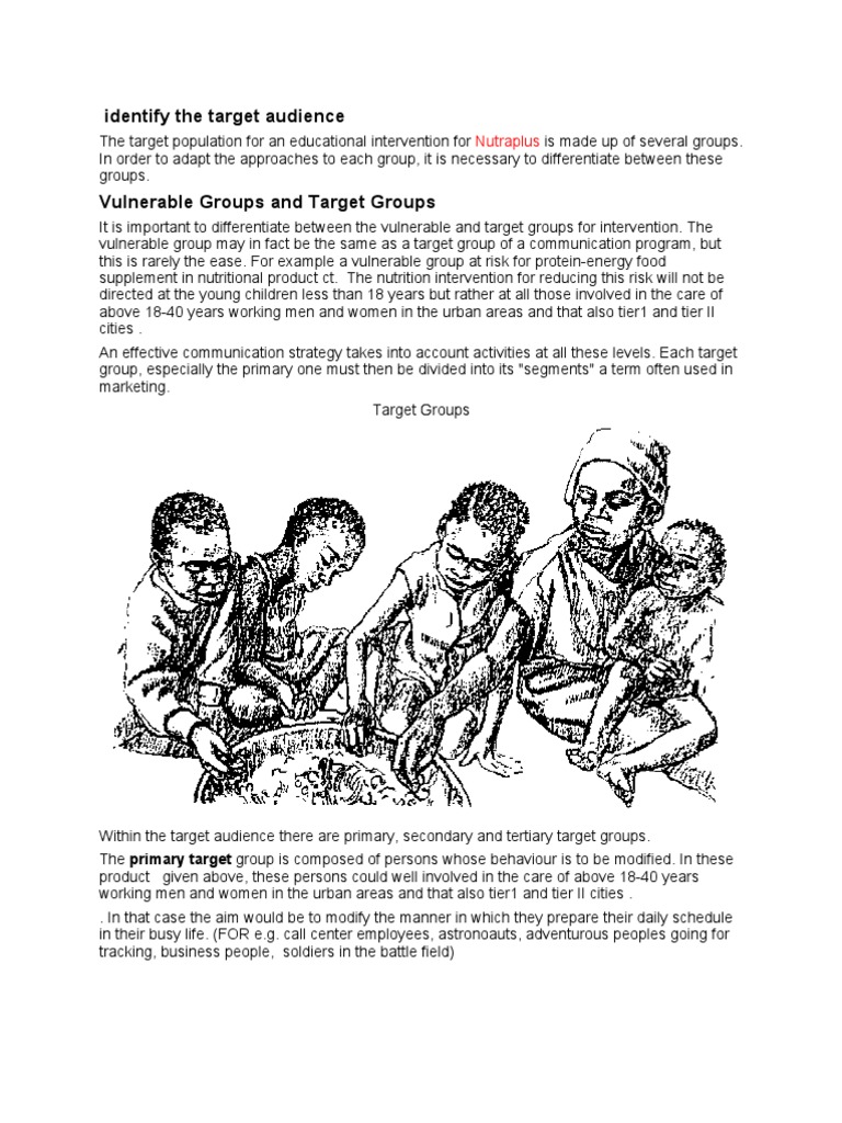 Nutraplus Target Audience Analysis | PDF | Dietary Supplements ...