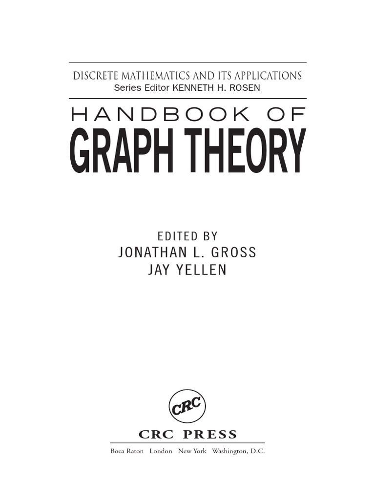 Handbook Of Graph Theory Pdf Discrete Mathematics Combinatorics