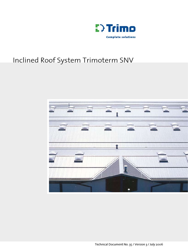 Trimoterm SNV Roof System Overview | PDF | Roof | Screw