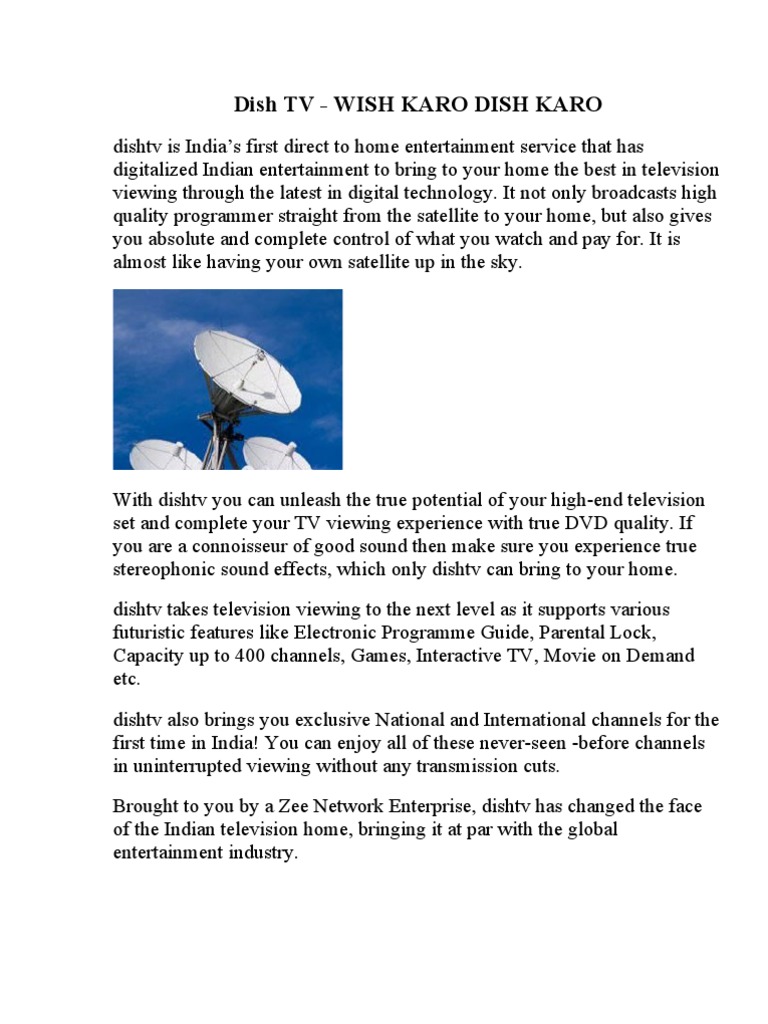 Dish TV - Wish Karo Dish Karo | PDF | Corporate Governance | Governance