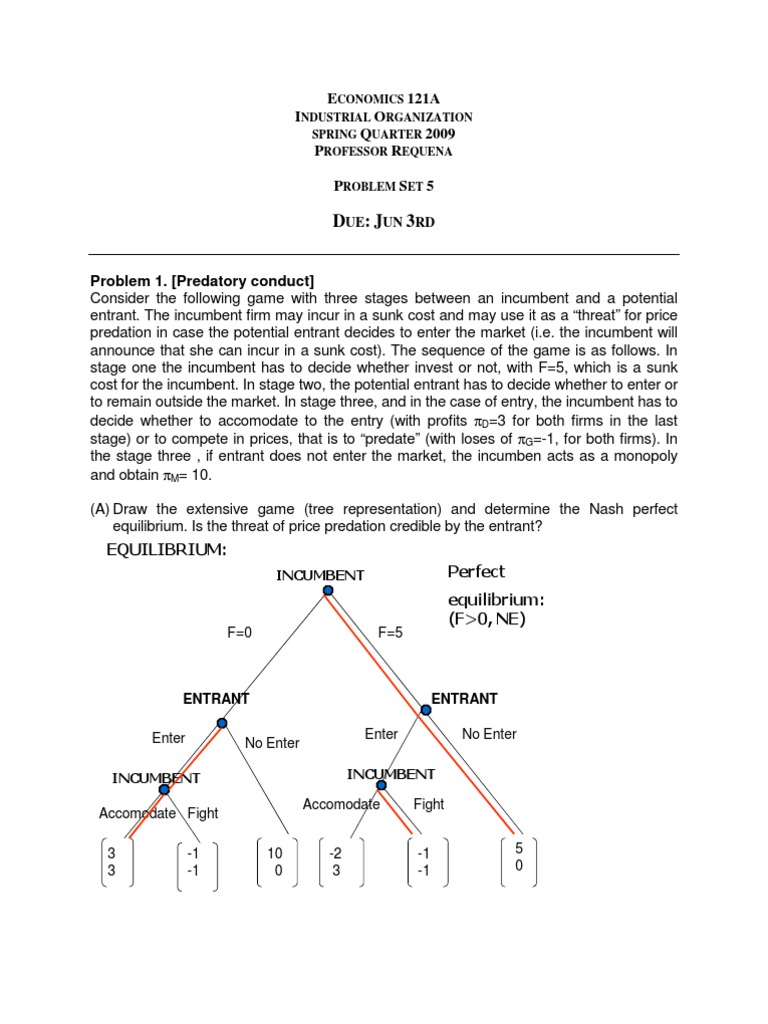 Problem Set5 Key | PDF | Profit (Economics) | Business Economics