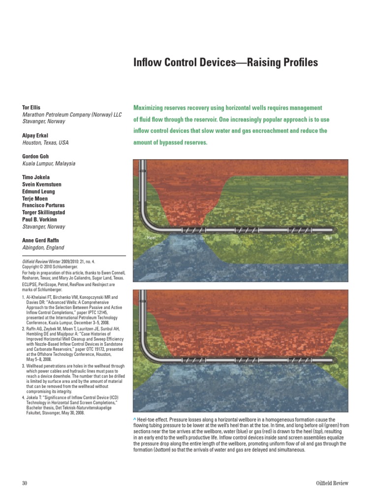 03 Inflow Control Devices | PDF | Petroleum Reservoir | Oil Well