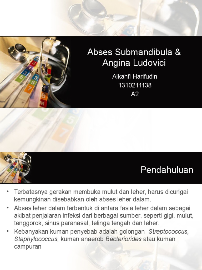 Abses Submandibula & Angina Ludovici | PDF