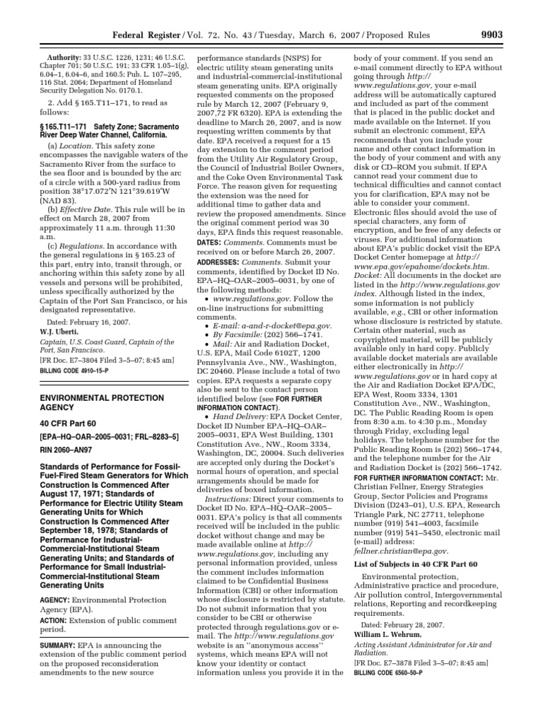 Sacramento River Safety Zone Regulations | PDF | United States ...